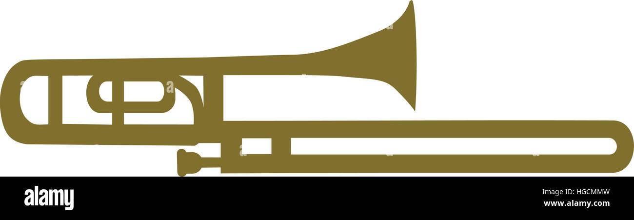 Trombone Stock Vector Images - Alamy