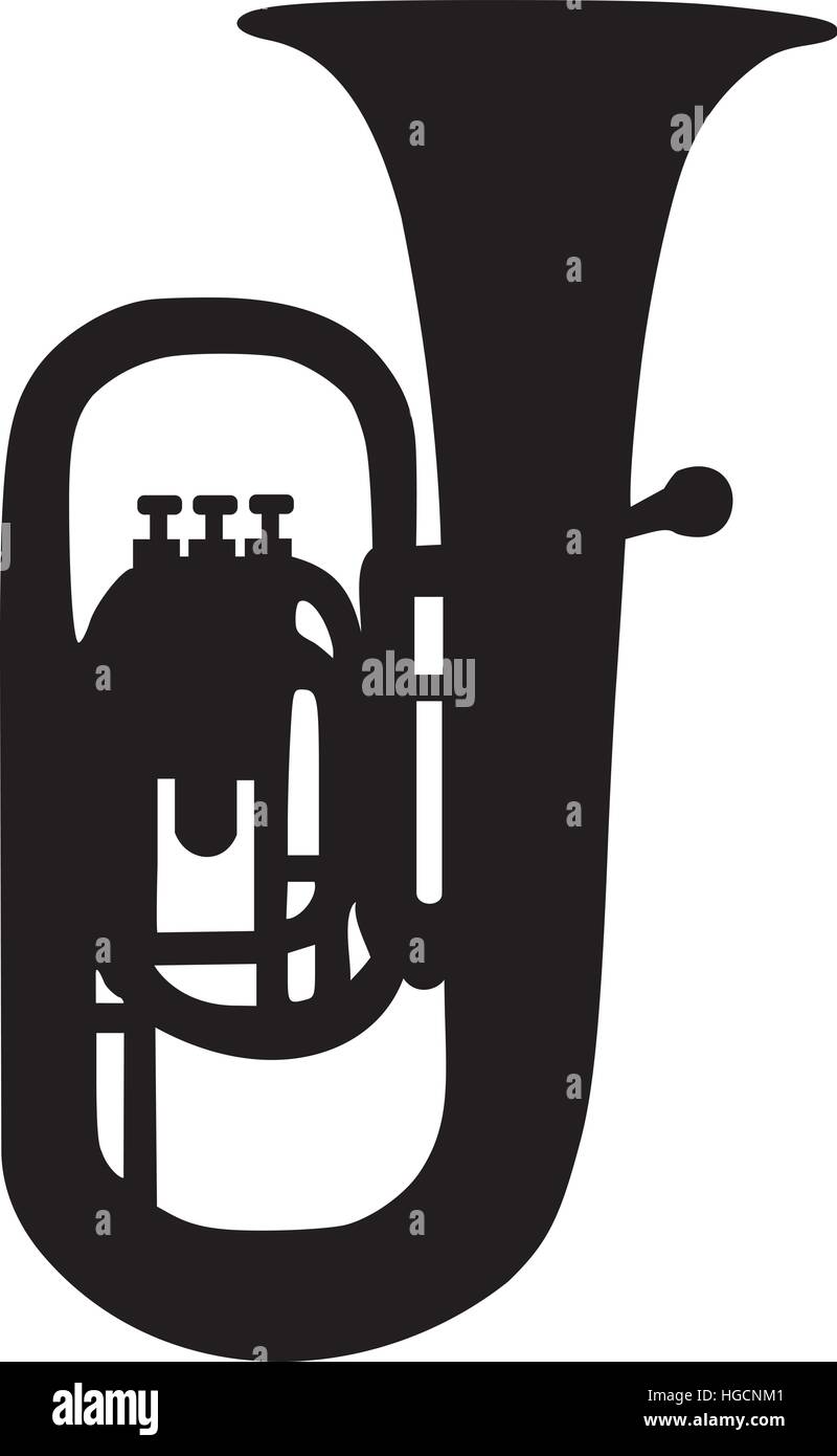 Tuba silhouette hi-res stock photography and images - Alamy