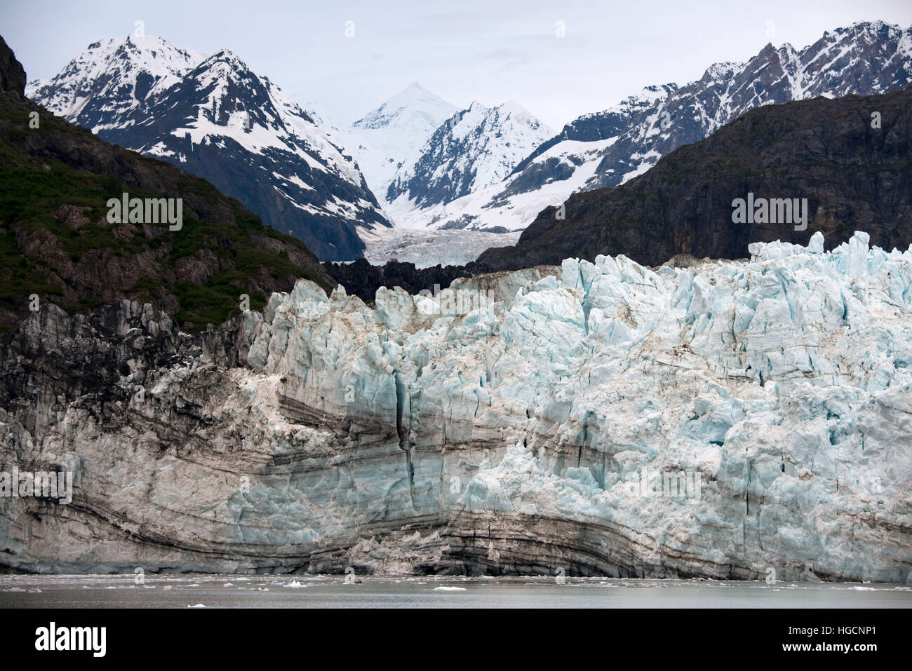The Margerie Glacier and Mount Fairweather in Glacier Bay National Park ...