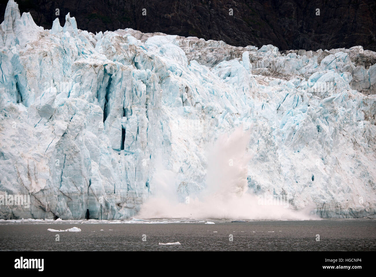 The Margerie Glacier and Mount Fairweather in Glacier Bay National Park ...