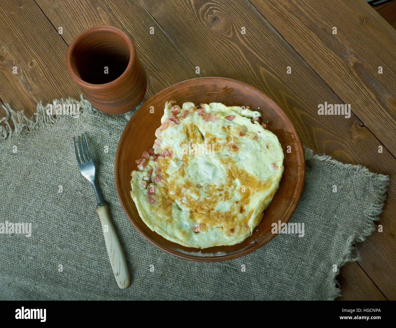Brewet of ayrenn - Medieval Scrambled Eggs Stock Photo - Alamy
