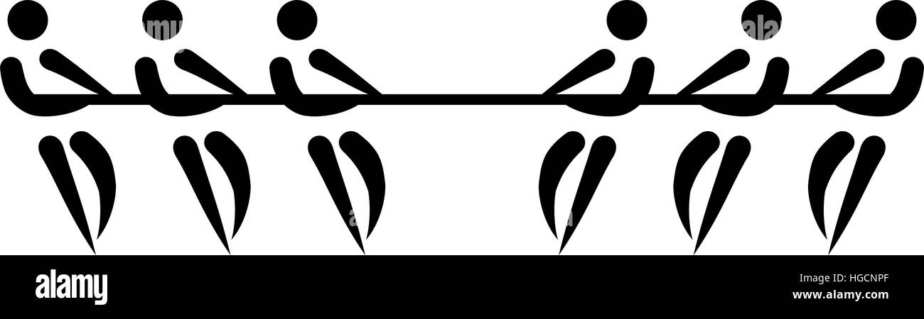 Tug of war. People on a rope icon Stock Vector Image & Art - Alamy