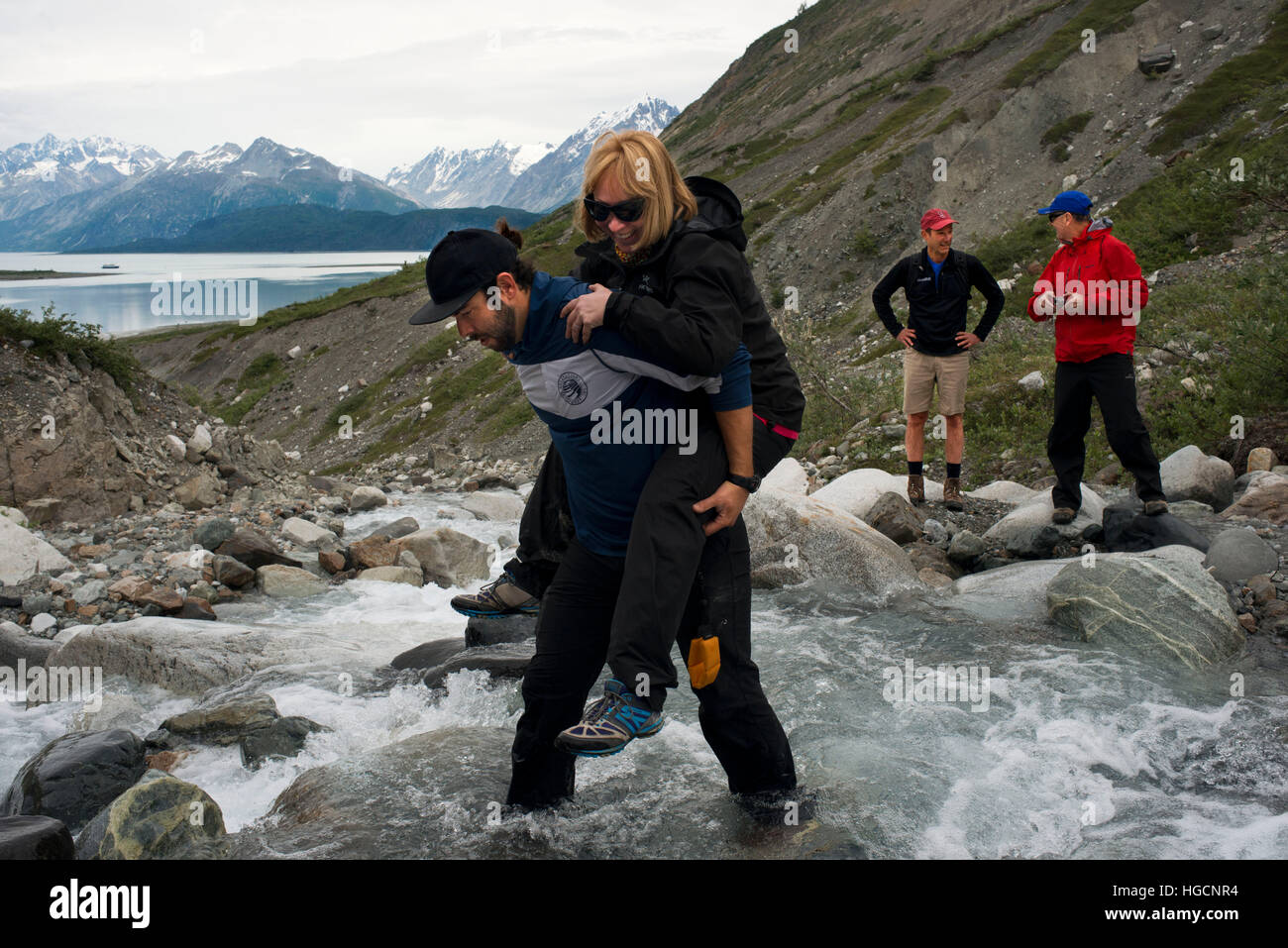 Hike in Reid Glacier - Glacier Bay National Park, Alaska. USA. Patterns ...