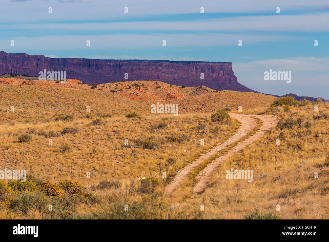 Two-track road leaving the House Rock Road in Vermilion Cliffs National ...