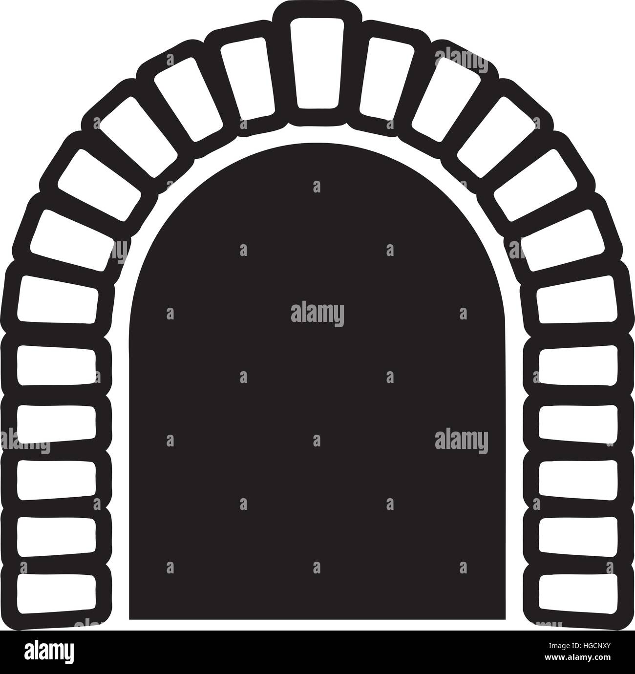 Tunnel with stone border Stock Vector Image & Art - Alamy