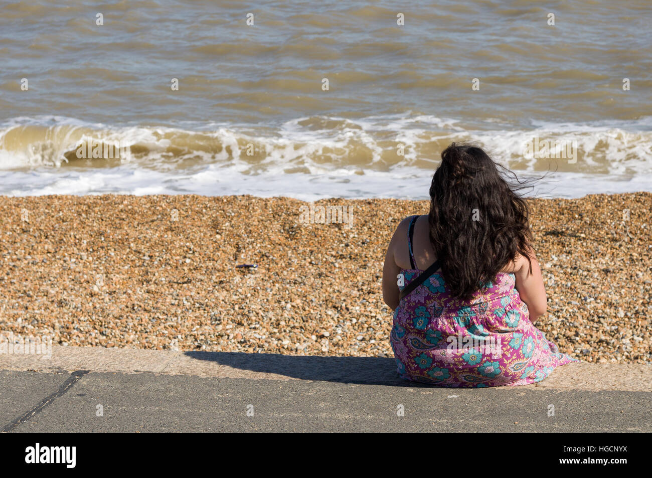 Chubby woman beach hi-res stock photography and images - Alamy
