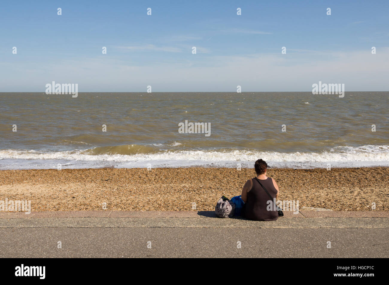Obese overweight woman beach hi-res stock photography and images - Alamy