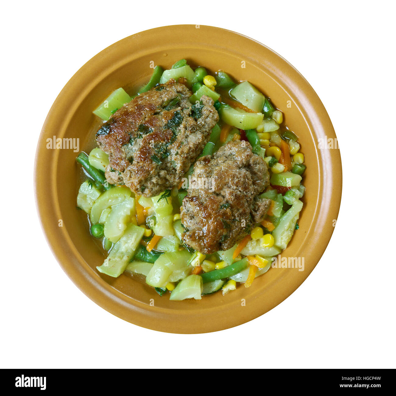 Anne Koftesi Tarifi - Turkish kofte with seasonal vegetables Stock ...