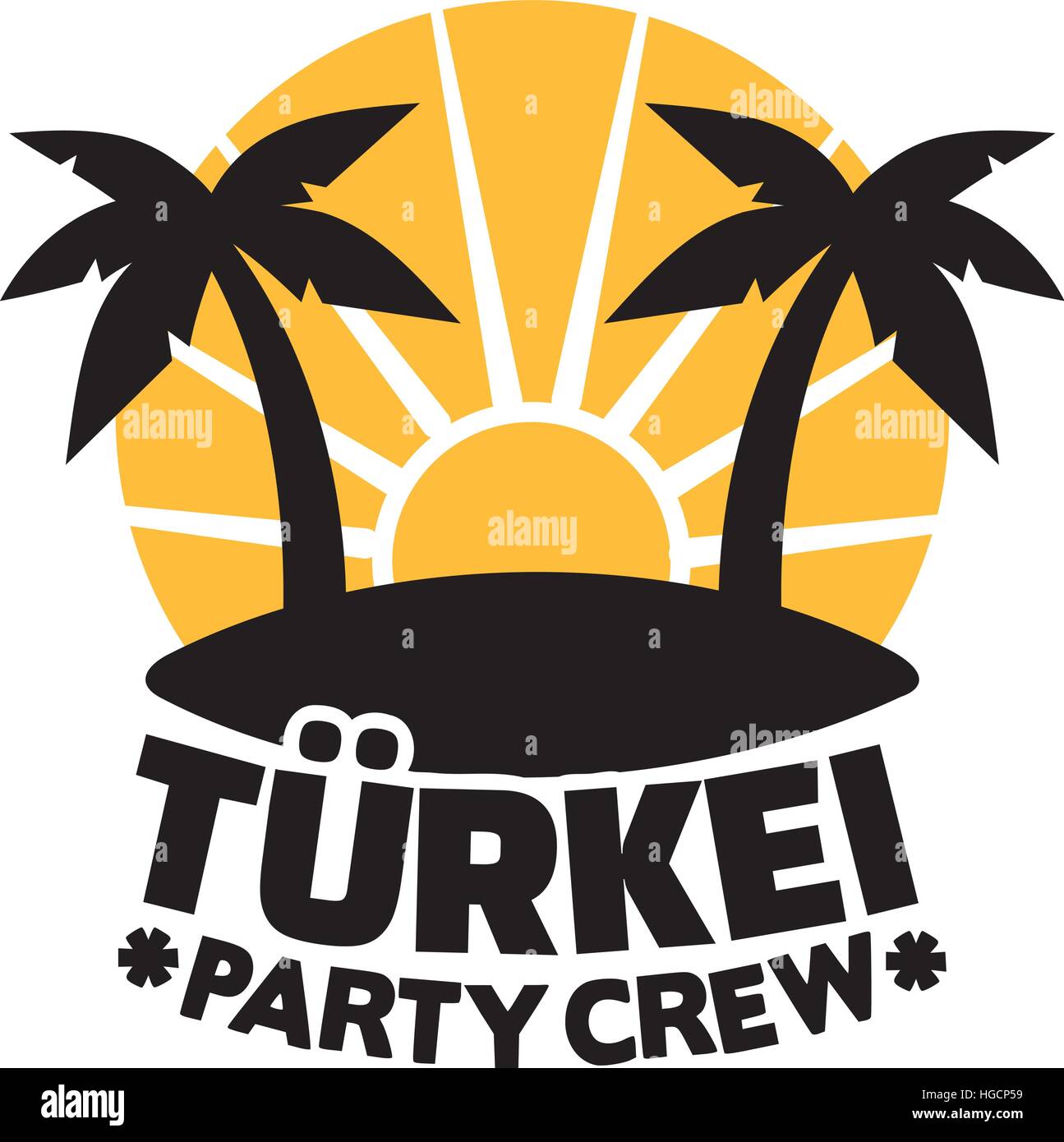 Turkey party crew - german Stock Vector Image & Art - Alamy