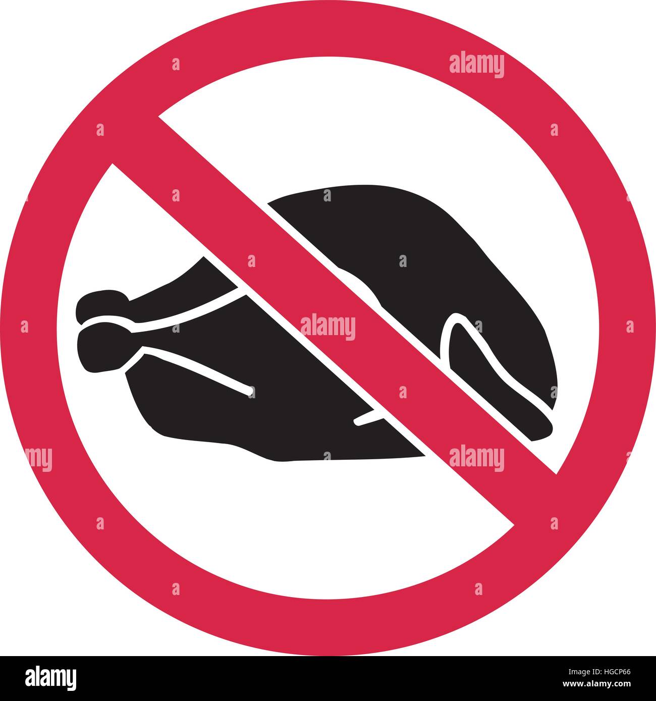 No Turkeys in ban sign Stock Vector Image & Art - Alamy