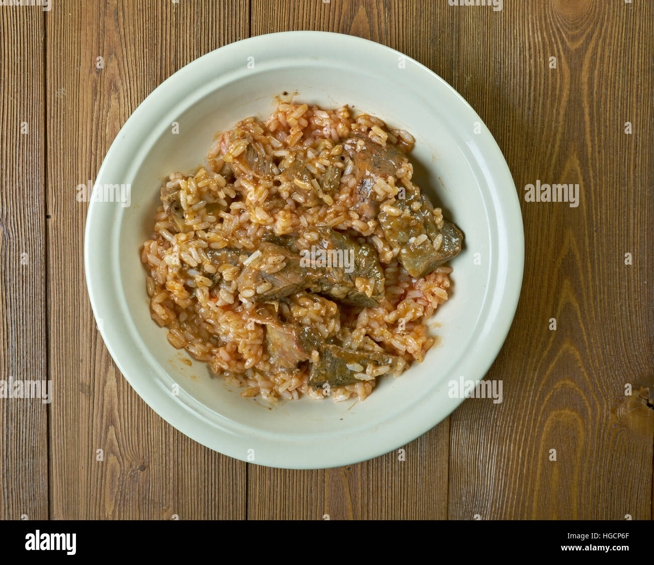 arroz de cabidela - Portuguese dish made with rabbit Stock Photo - Alamy