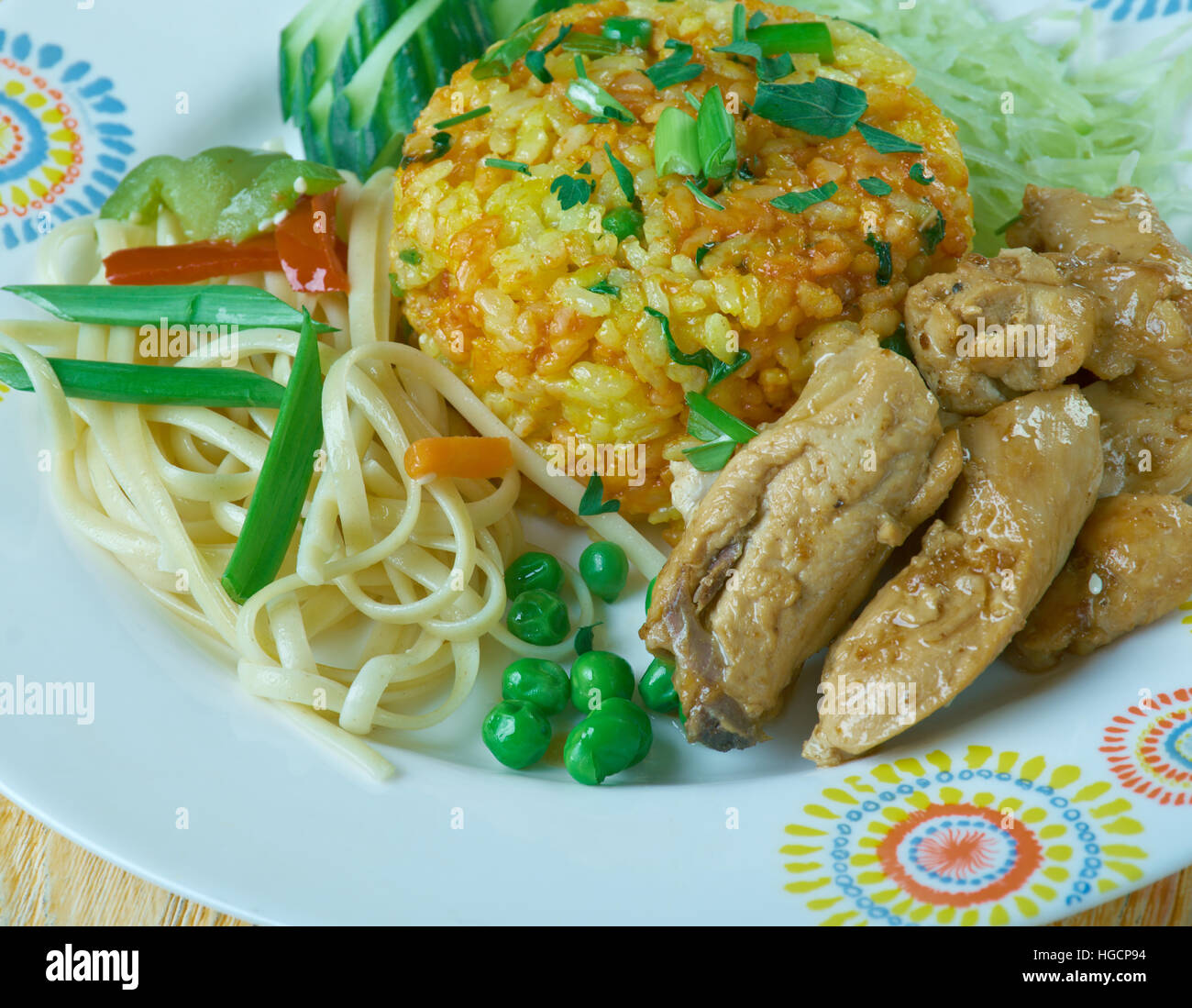 Khao khluk kapi Traditional Thai Fried Rice Stock Photo - Alamy