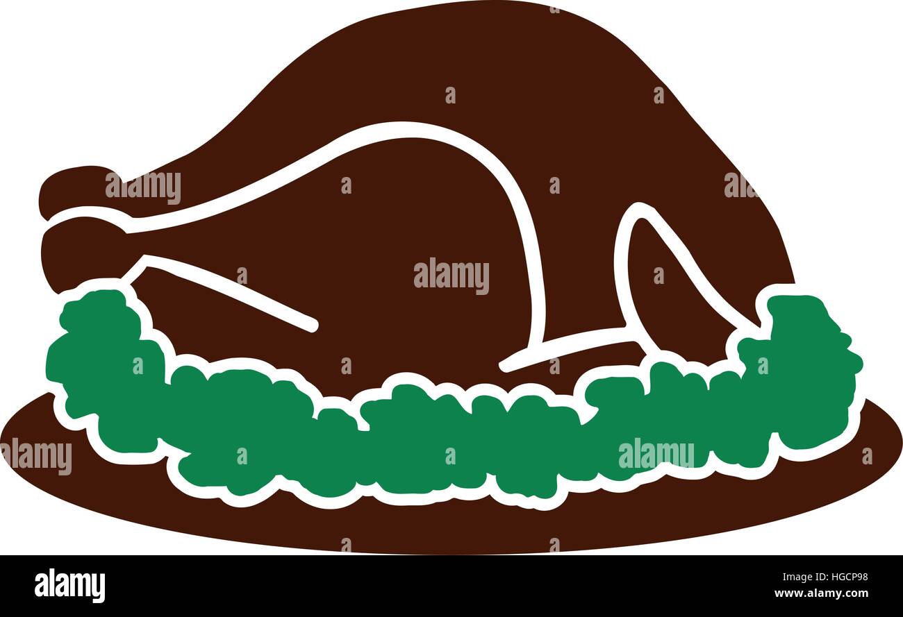 Traditional christmas turkey dinner Stock Vector Images - Alamy