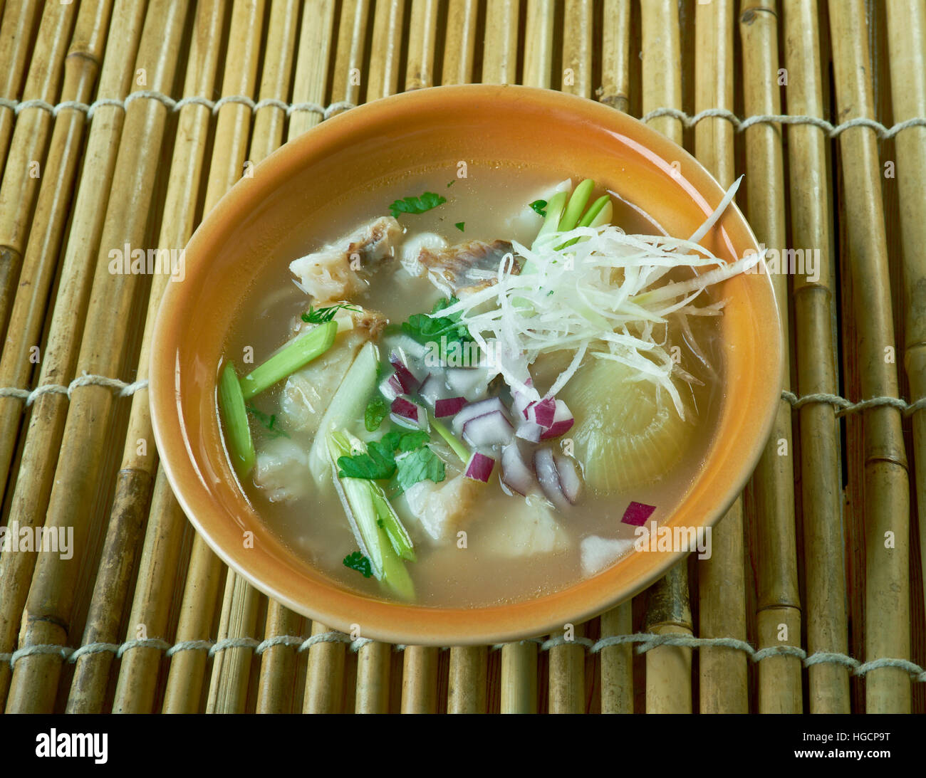 Tekwan fish soup typical of Palembang, Indonesia Stock Photo - Alamy