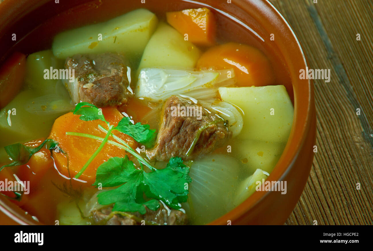 Perinteinen lihakeitto - Traditional Finnish meat soup Stock Photo - Alamy