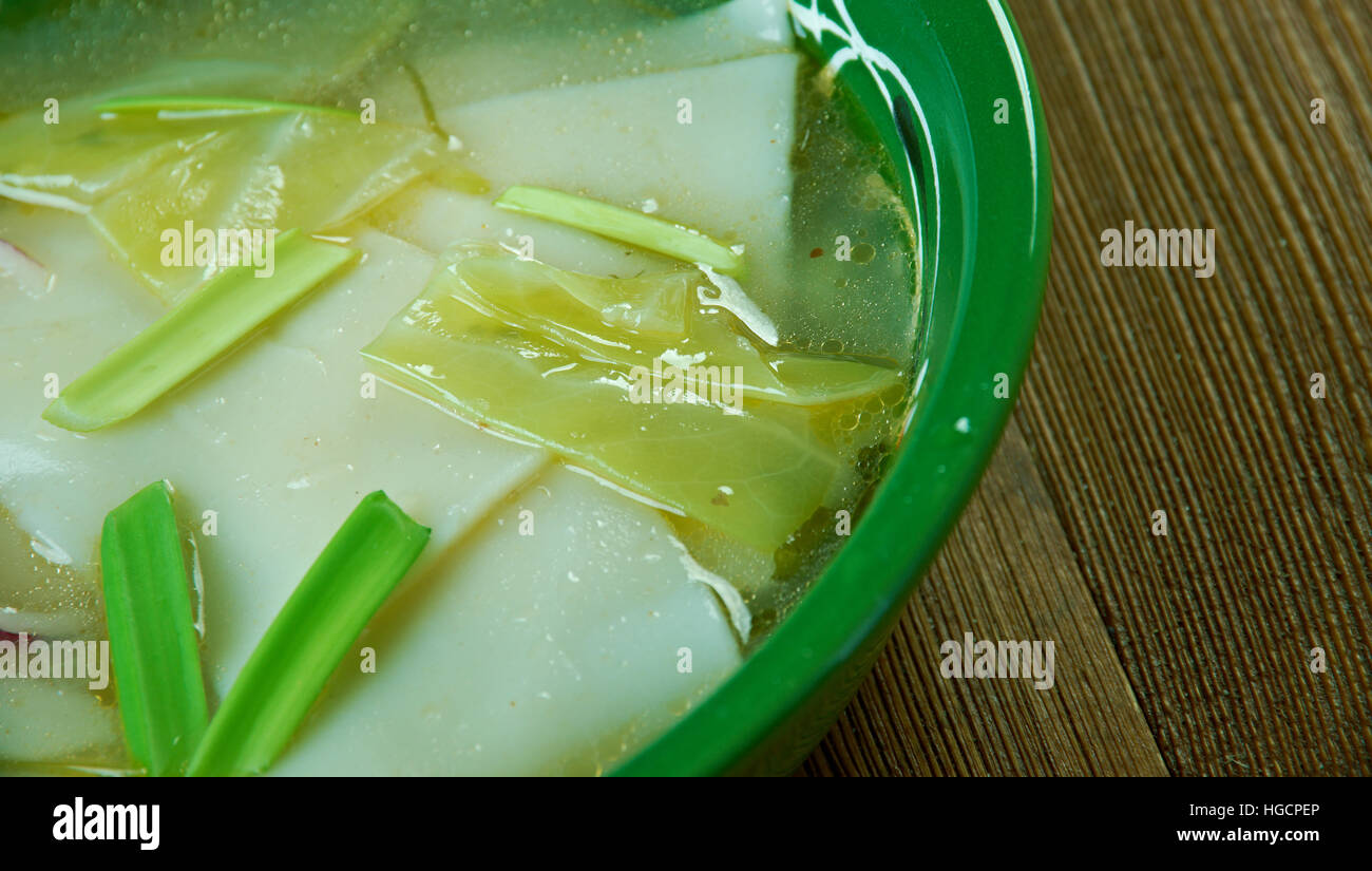 Thenthuk noodle soup in Tibetan cuisine Stock Photo - Alamy