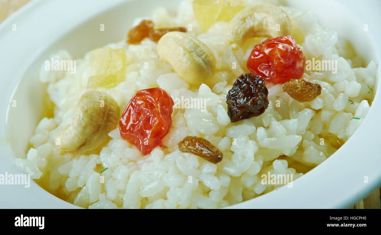 Chakara pongali rice- sweet Pongal rice from South India Stock Photo ...