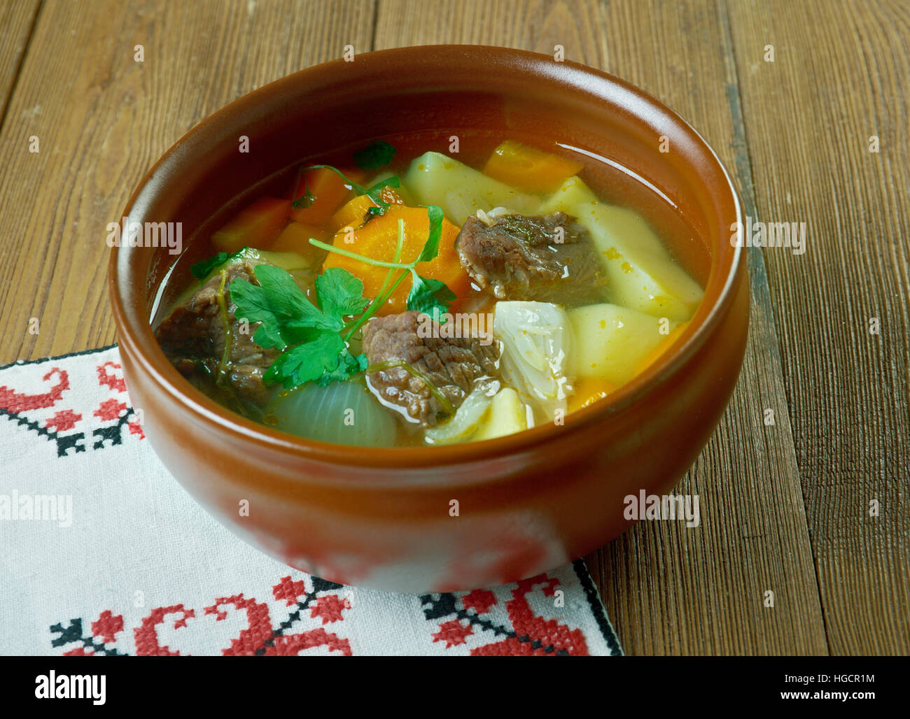 Perinteinen lihakeitto - Traditional Finnish meat soup Stock Photo - Alamy