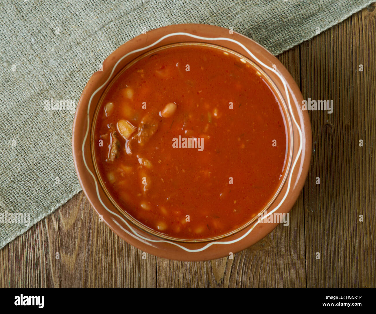 Frijoles Puercos Mexican bean stew Stock Photo - Alamy