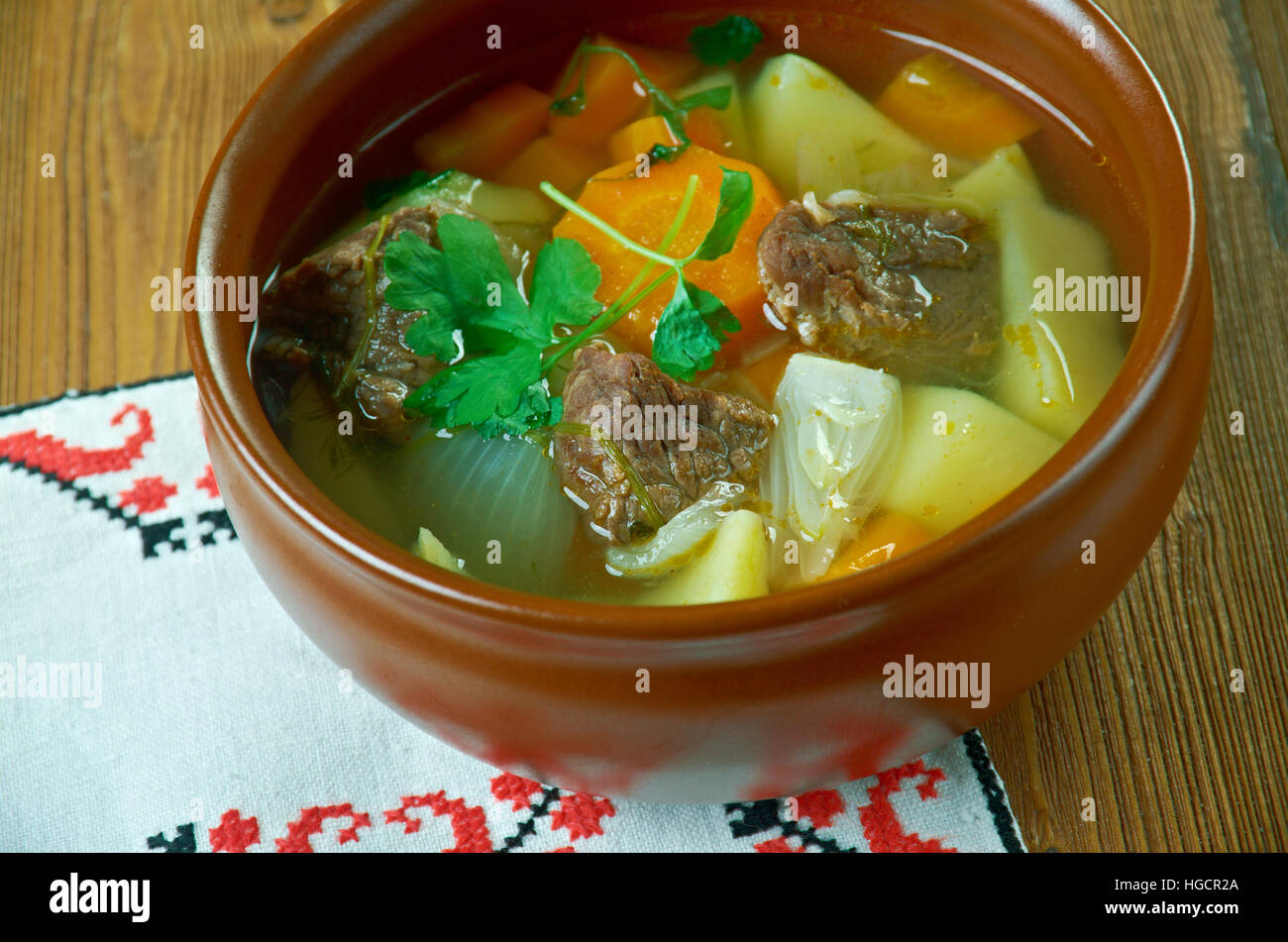 Perinteinen lihakeitto - Traditional Finnish meat soup Stock Photo - Alamy