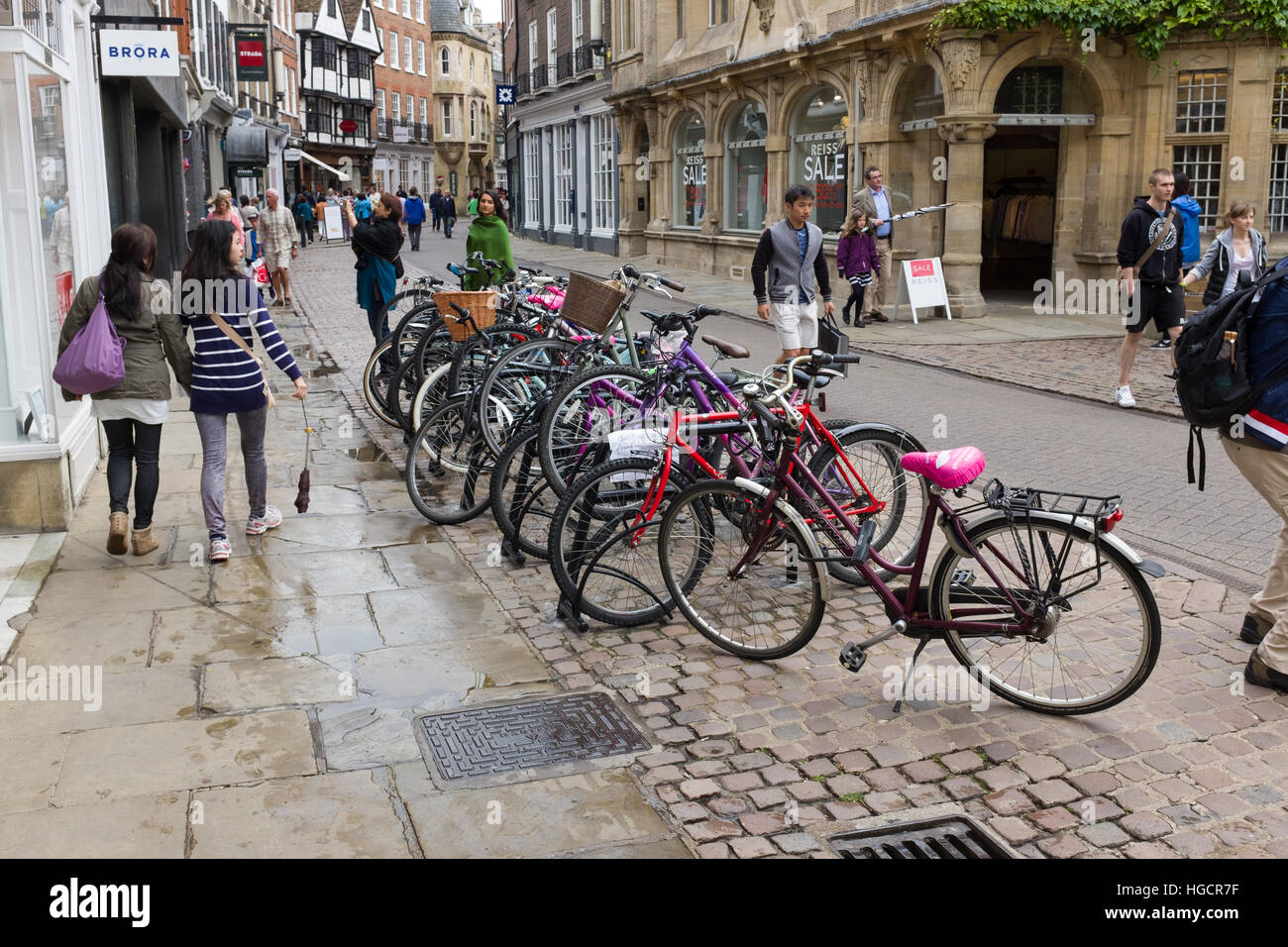 Bikes in Cambridge England Stock Photo - Alamy