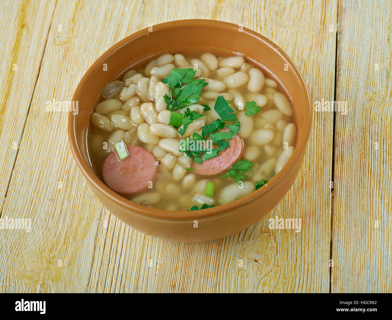 Ciorba de Fasole - Romanian Bean Soup Stock Photo - Alamy
