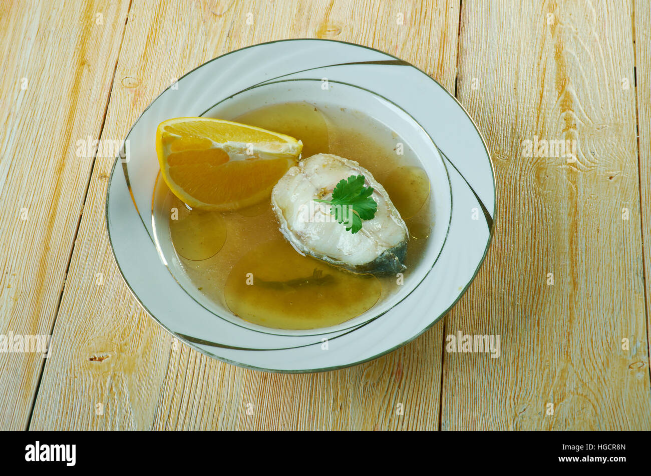 Caldillo de perro - seafood soup of Andalusia ,southern Spain Stock ...