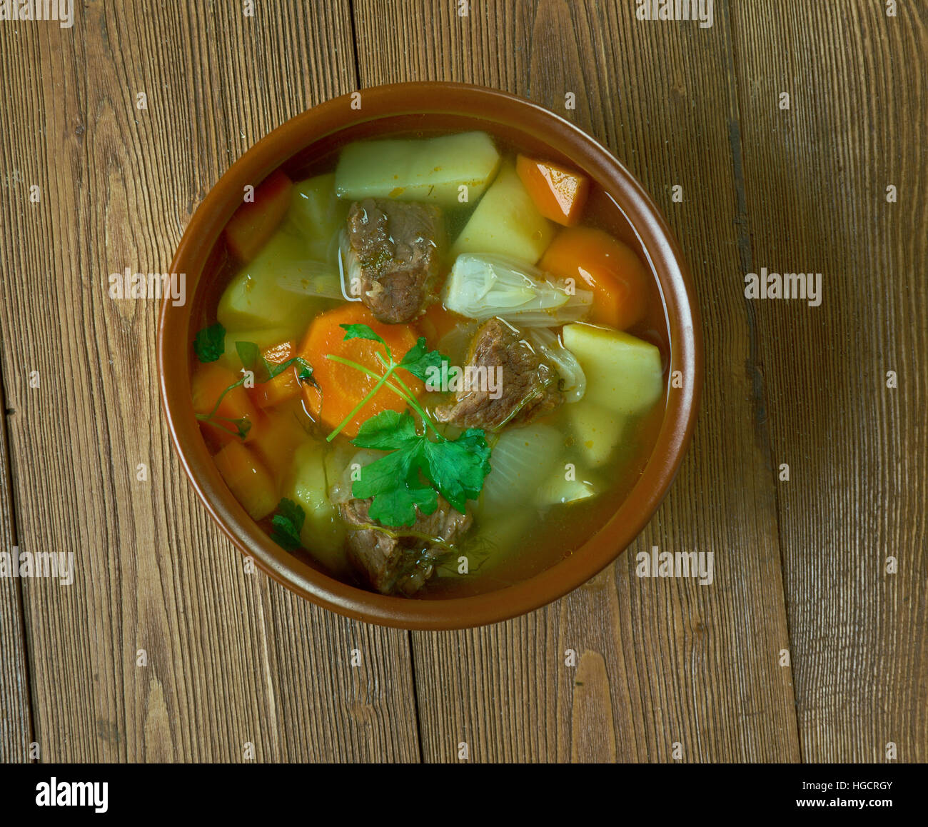 Perinteinen lihakeitto - Traditional Finnish meat soup Stock Photo - Alamy
