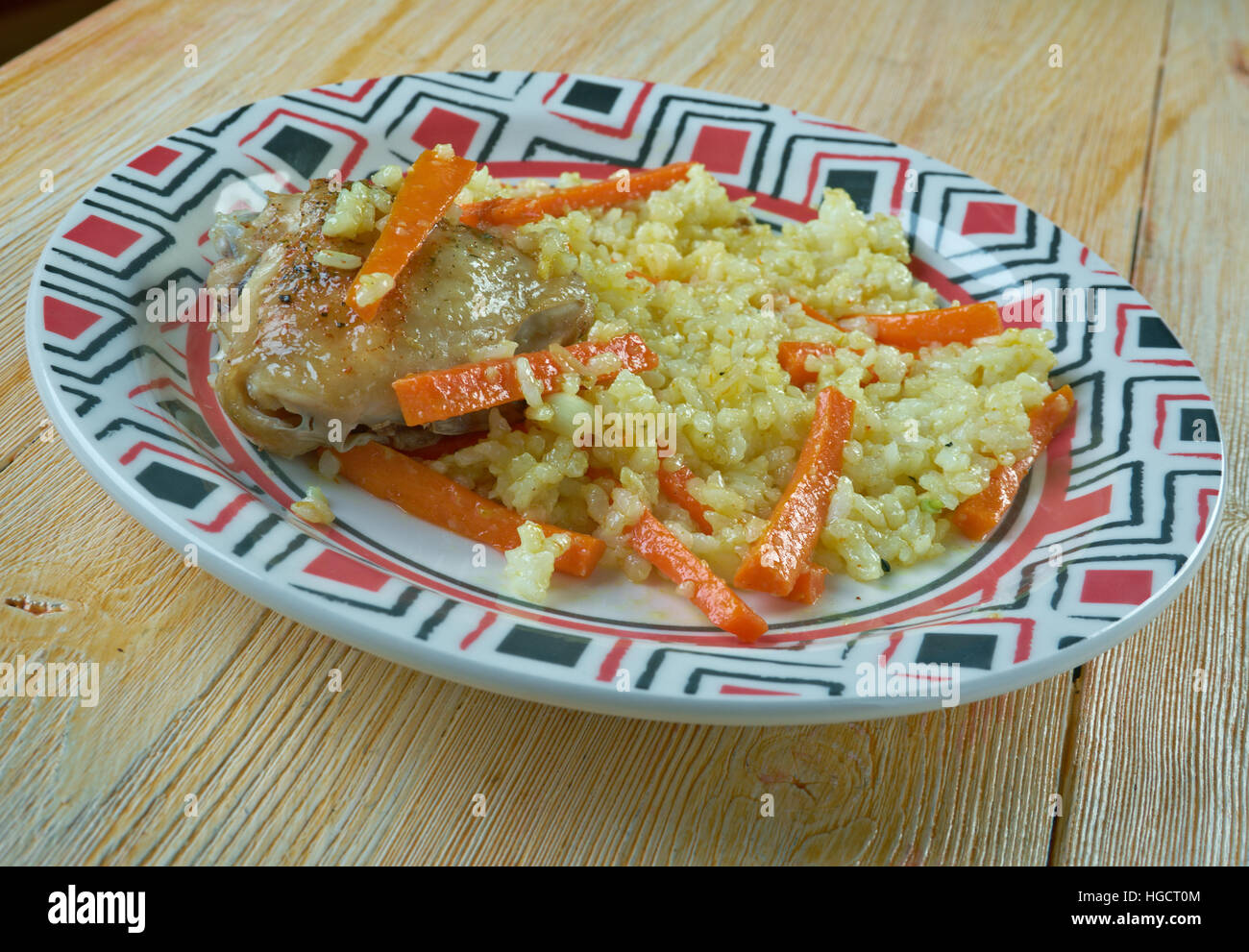 Persian Carrot rice Havij Polo Stock Photo - Alamy