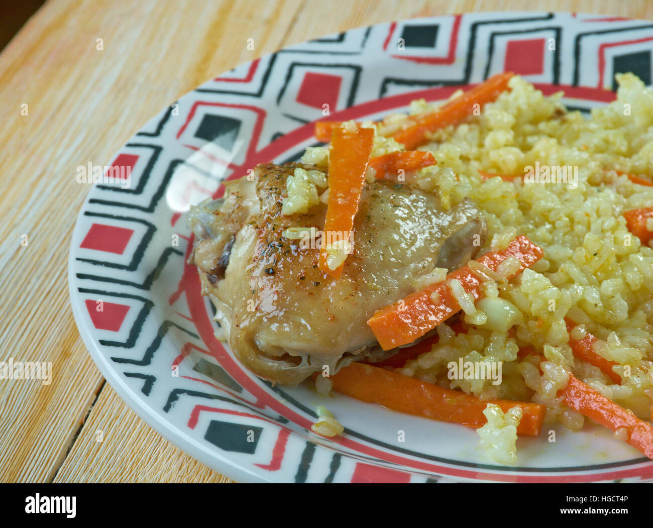 Persian Carrot rice Havij Polo Stock Photo - Alamy