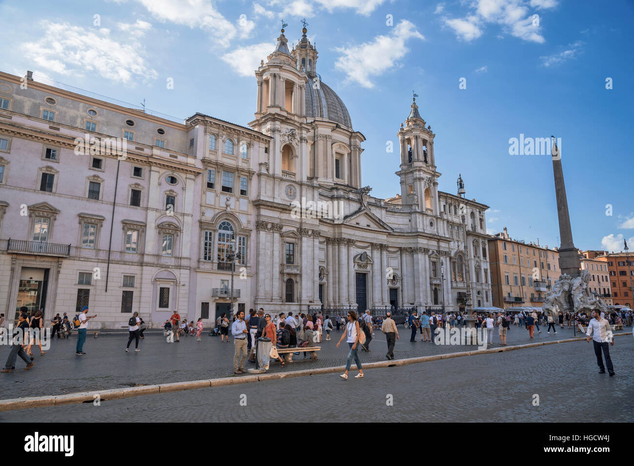 Famous Piazza Navona, Rome, capital of Italy and Lazio region, Europe ...