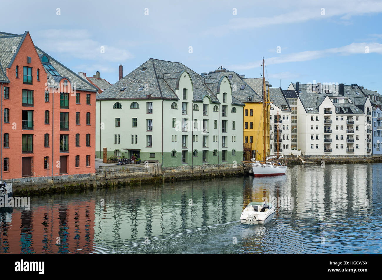 Alesund town pier hi-res stock photography and images - Alamy