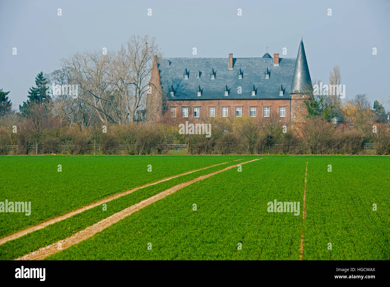 Deutschland, NRW, Kreis Düren, Nörvenich-Binsfeld, Burg Binsfeld ...