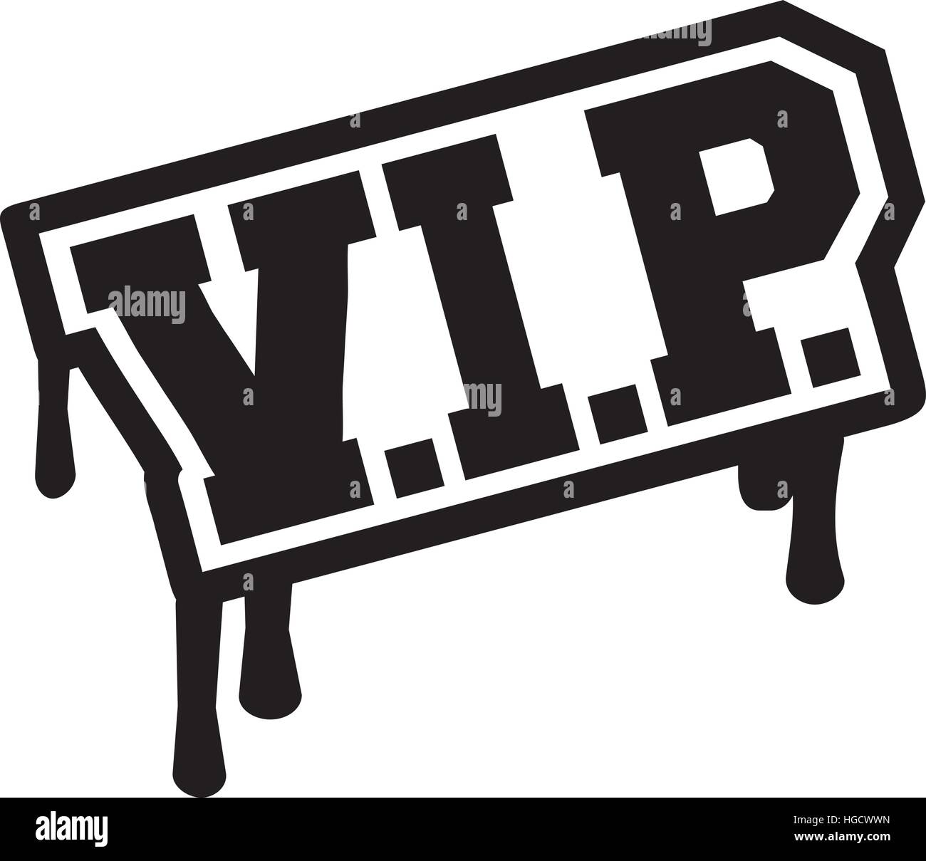 VIP word graffiti Stock Vector Image & Art - Alamy
