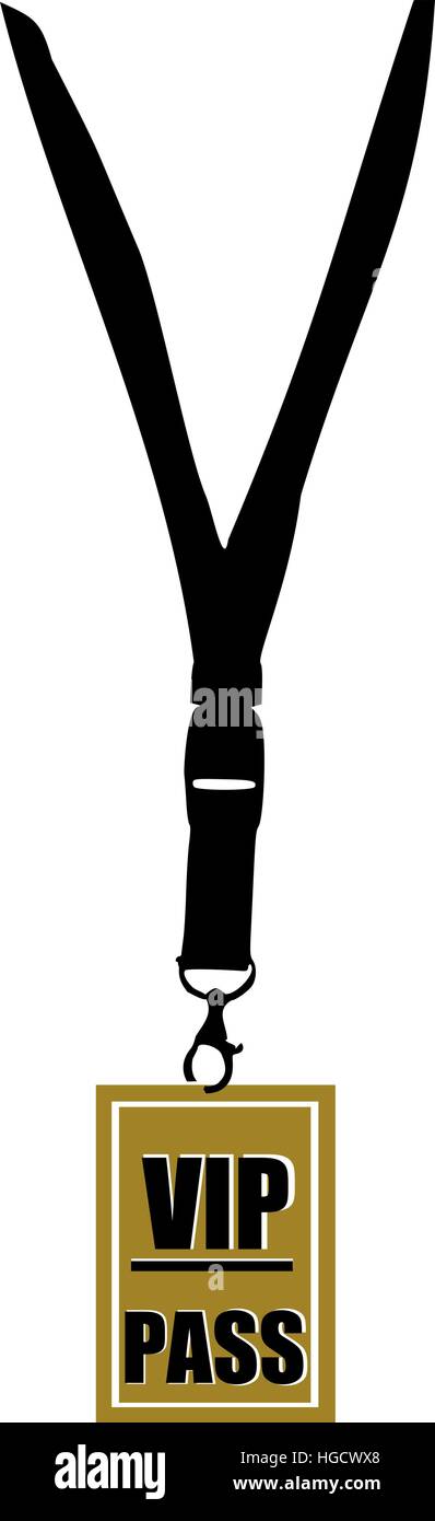 Lanyard Pass Clip Art