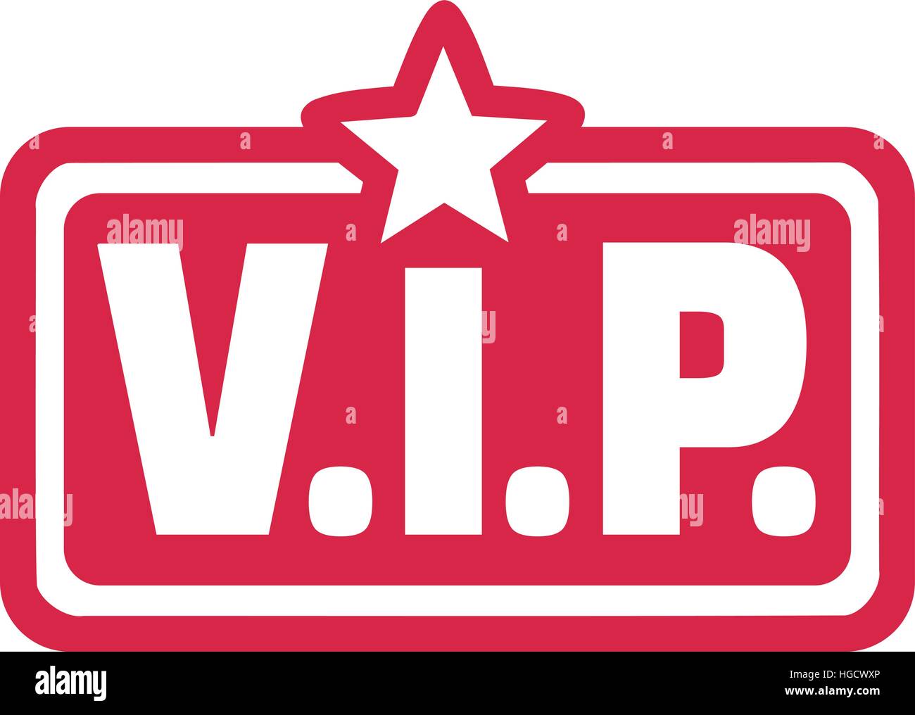 Red VIP sign with star Stock Vector Image & Art - Alamy