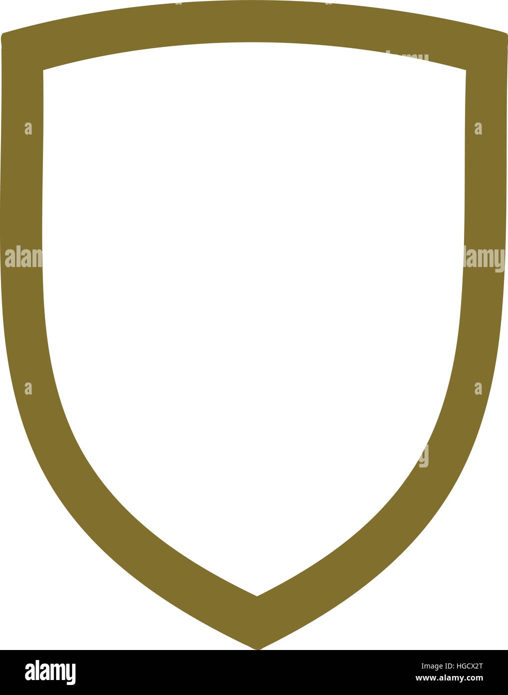 Shield emblem. Empty frame Stock Vector Image & Art - Alamy