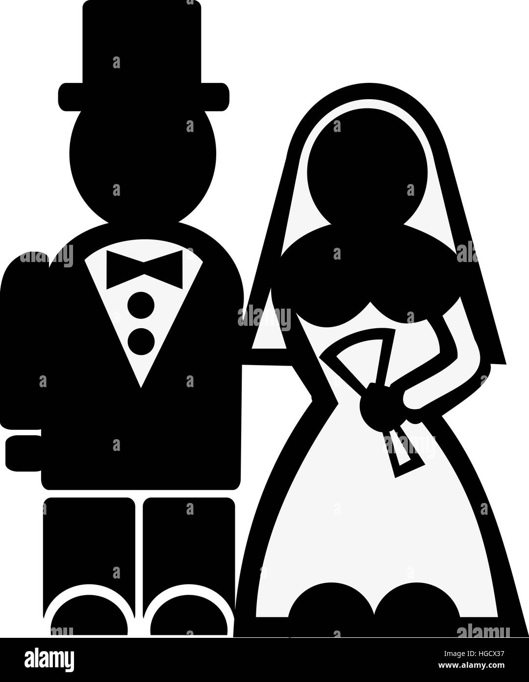 Wedding couple icon Stock Vector Image & Art - Alamy