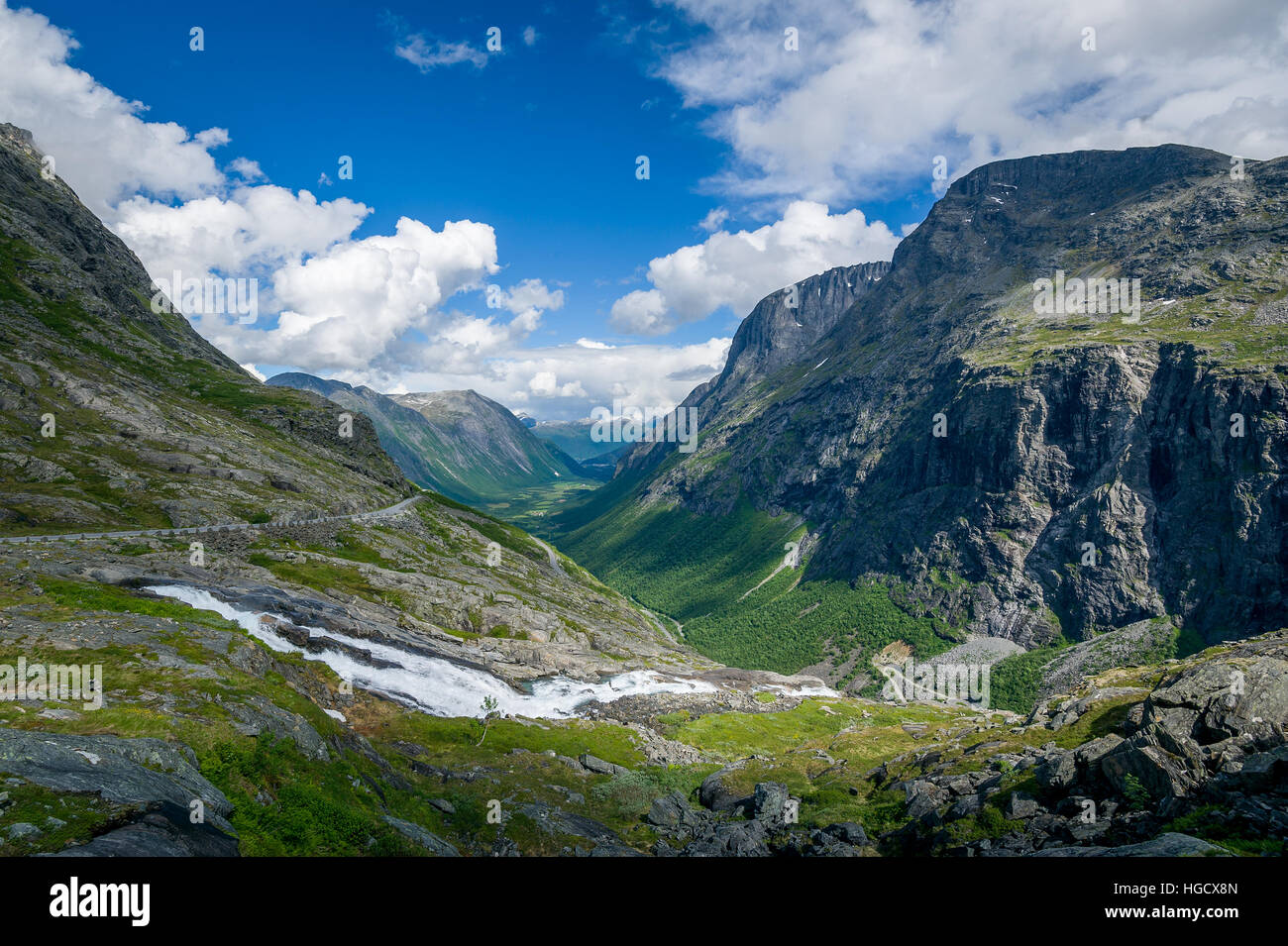 Trollstigen valley, Norway Stock Photo - Alamy