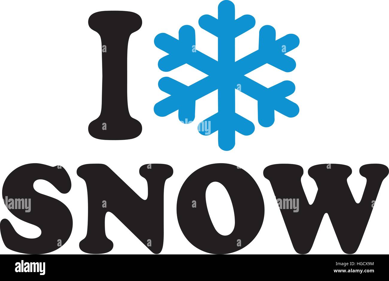 I snow Stock Vector Images - Alamy