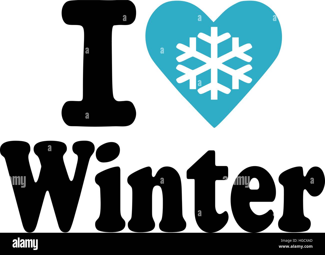 I love snow Stock Vector Images - Alamy