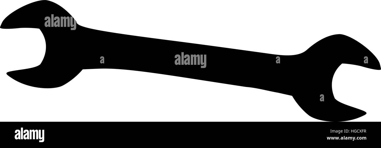 Wrench on white background Stock Vector Image & Art - Alamy