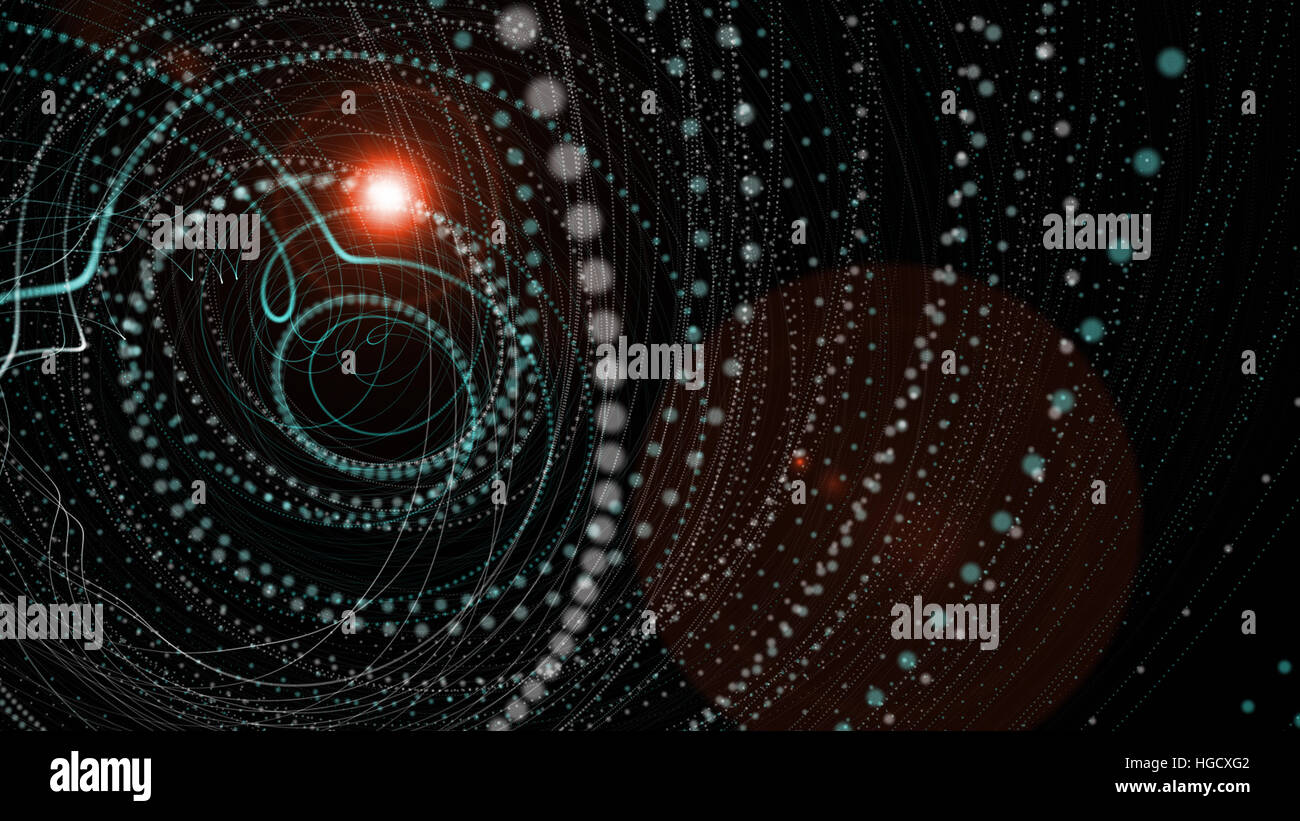 Futuristic particle wave background design with lights Stock Photo - Alamy