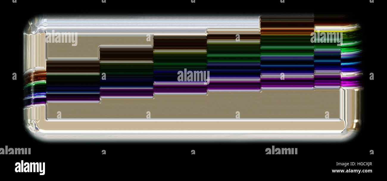 Wonderful abstract illustrated panorama glass object Stock Photo - Alamy