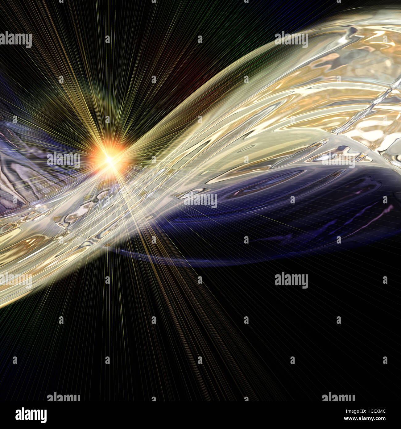 Futuristic technology wave background design with lights Stock Photo ...