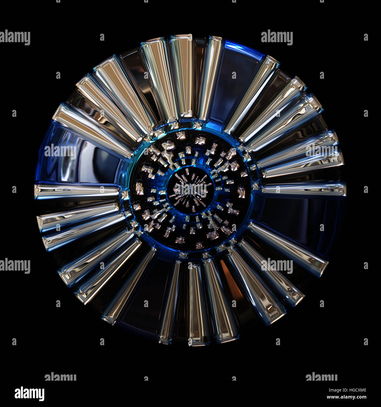 Wonderful abstract illustrated glass object Stock Photo - Alamy