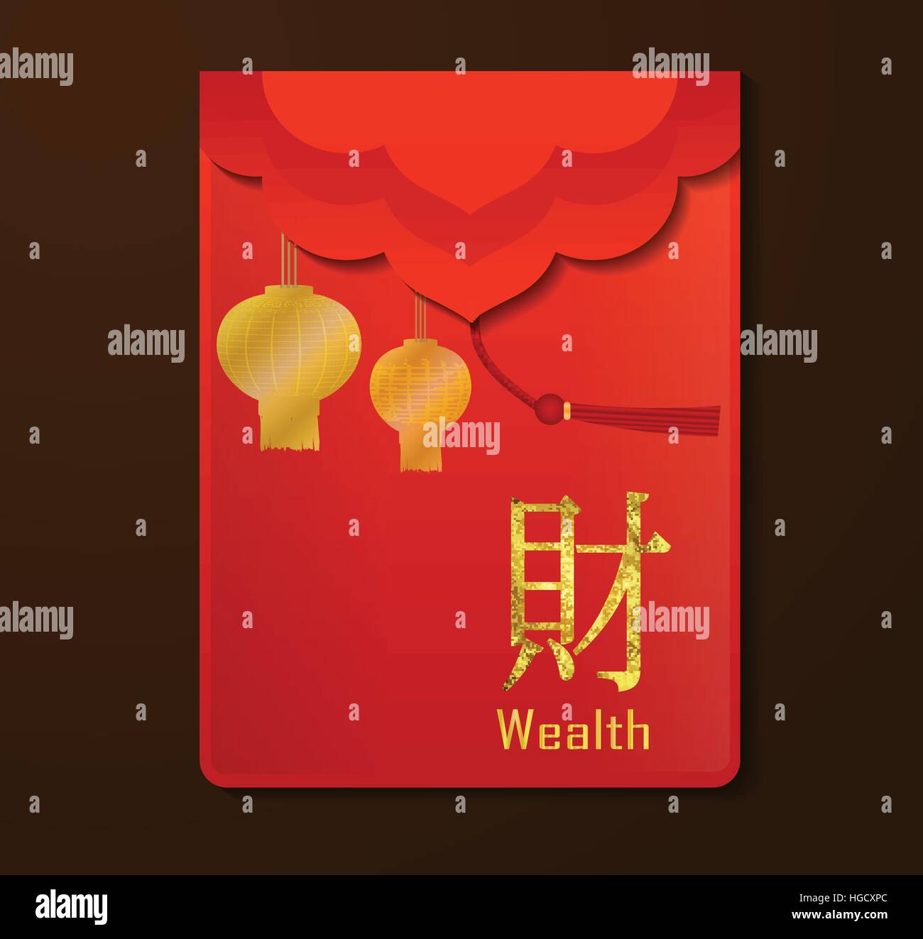 Chinese Red Envelope Stock Vector Image & Art - Alamy