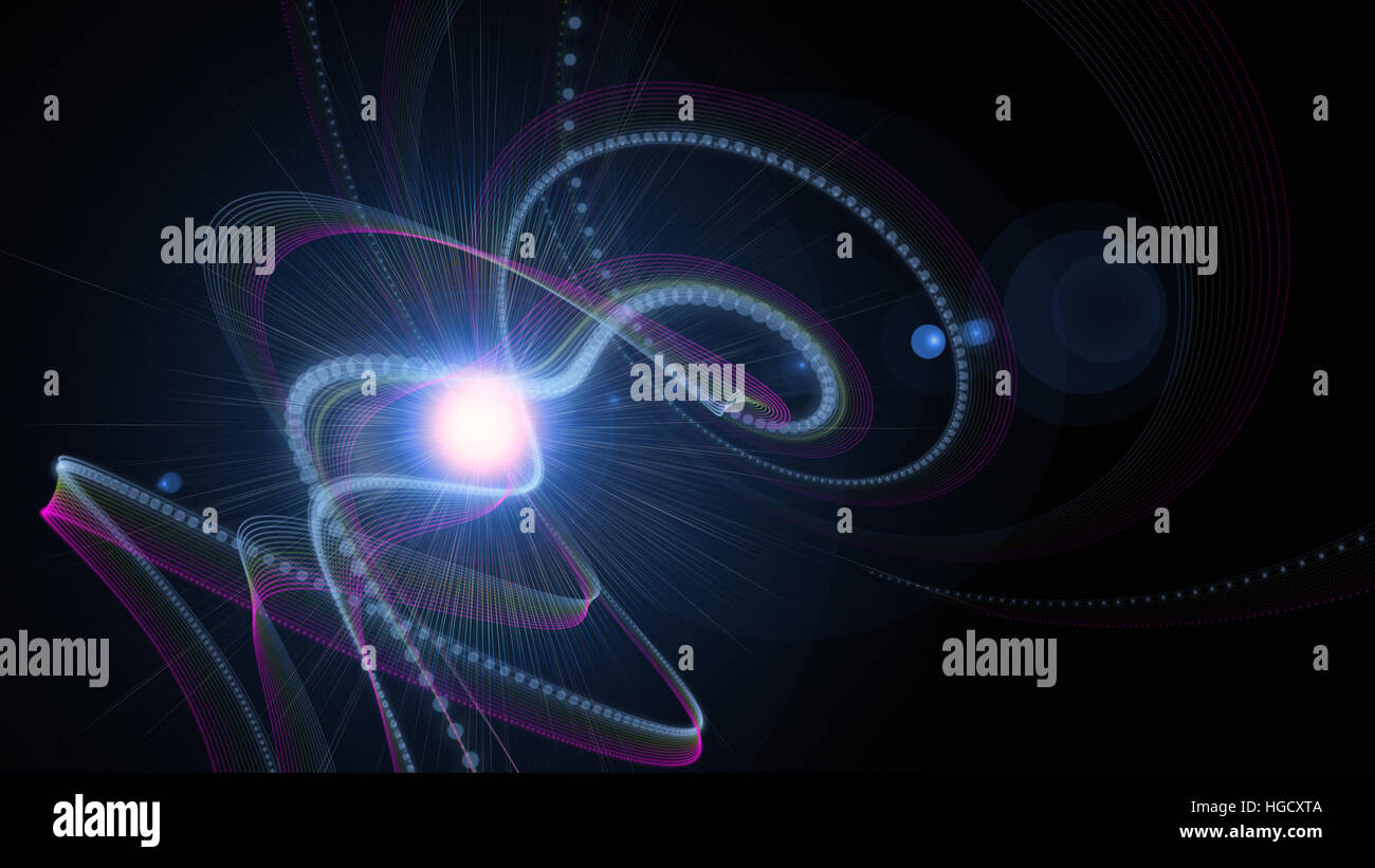 Futuristic particle background design illustration with lights Stock ...