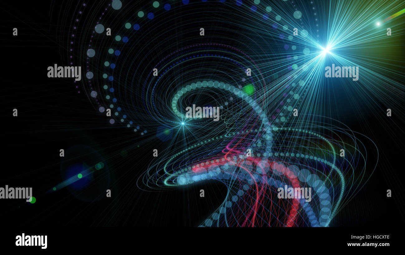 Futuristic particle background design illustration with lights Stock ...