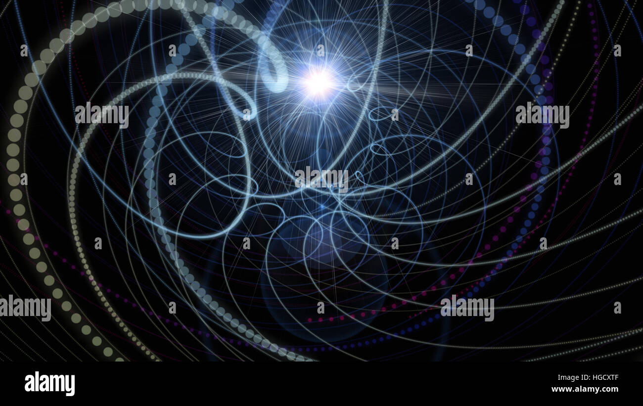 Futuristic particle background design illustration with lights Stock ...